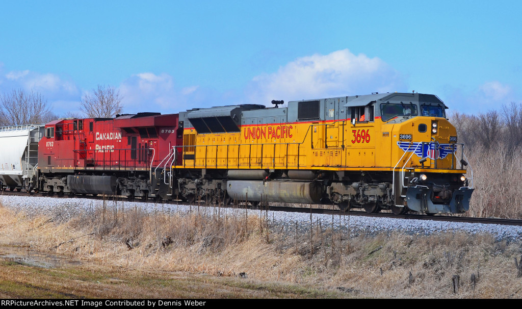 UP 3696, ICE's Marquette Sub.